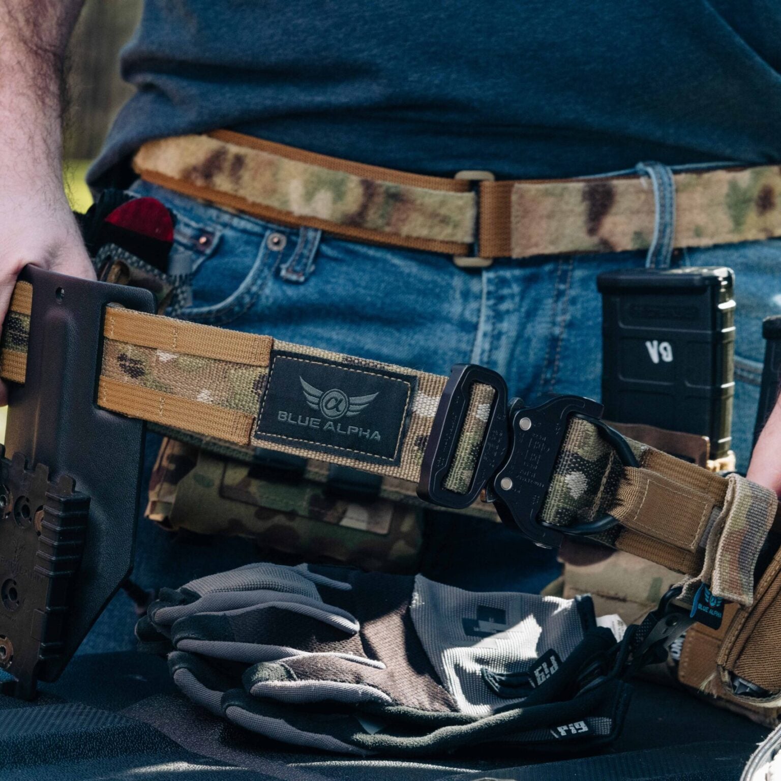 1.75" MOLLE Battle Belt | Tactical/War Belt | Blue Alpha