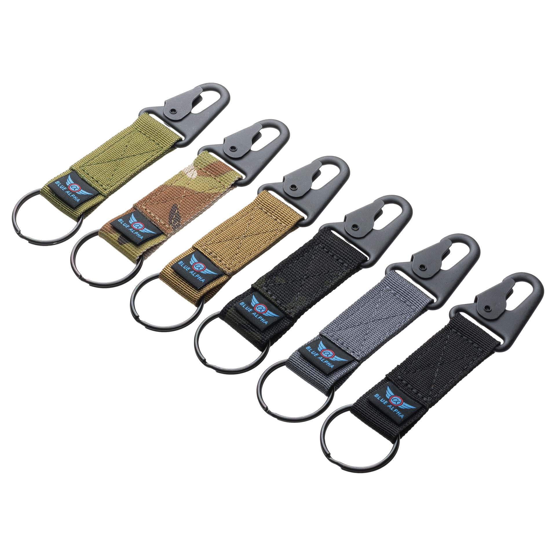 3 Pack Split Ring Lanyard | Blue Alpha