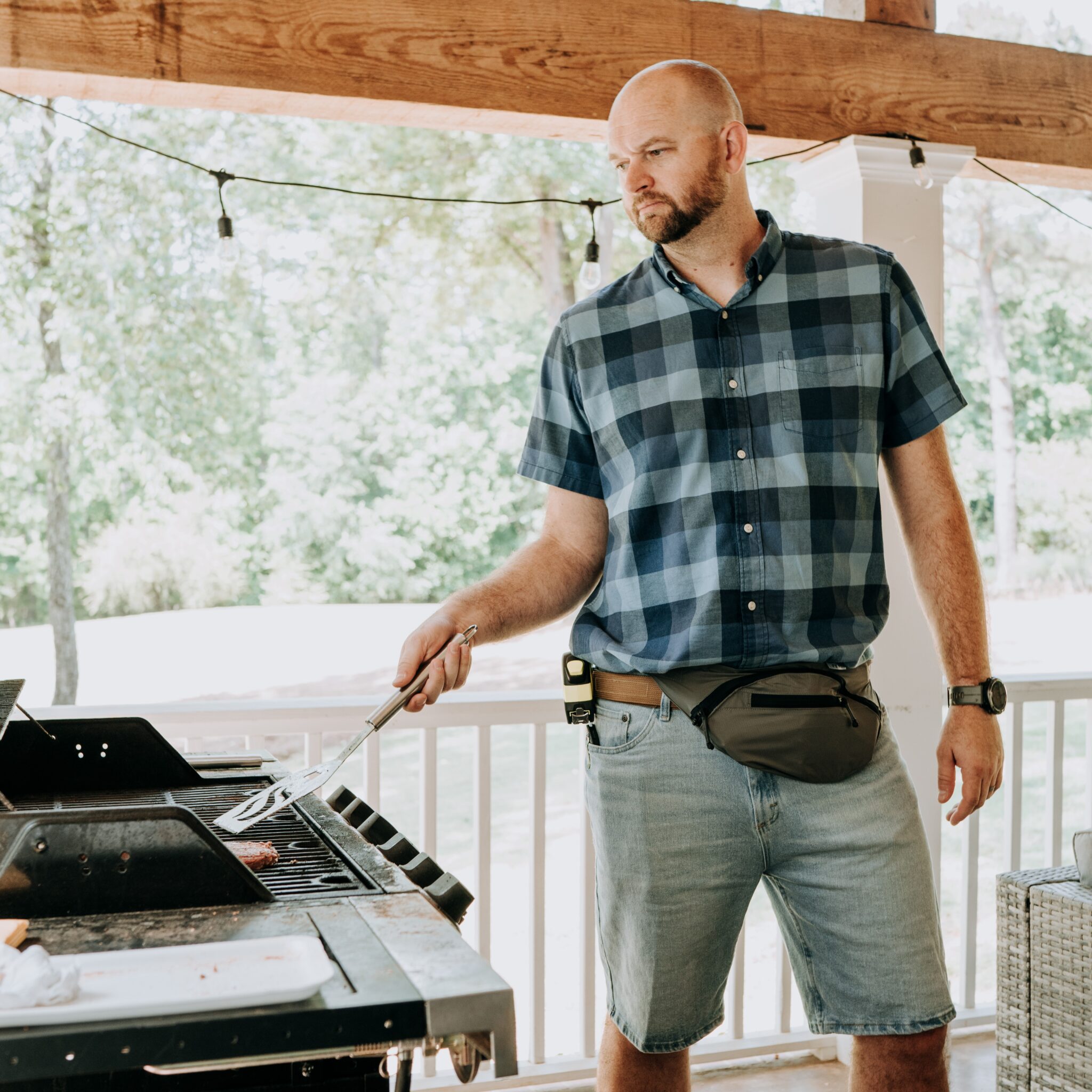 CCW Fanny Pack | Easy Draw, Designed for Safety & Retention | Blue Alpha